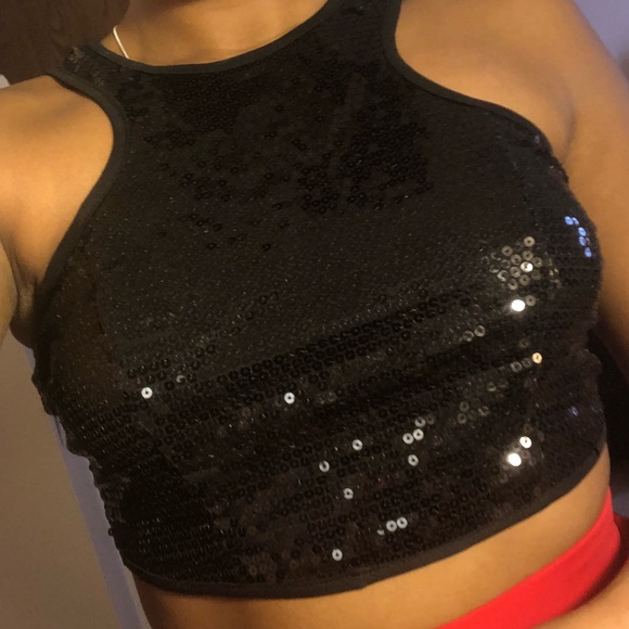 Windsor | Tops | Razor Back Sequin Top | Poshmark